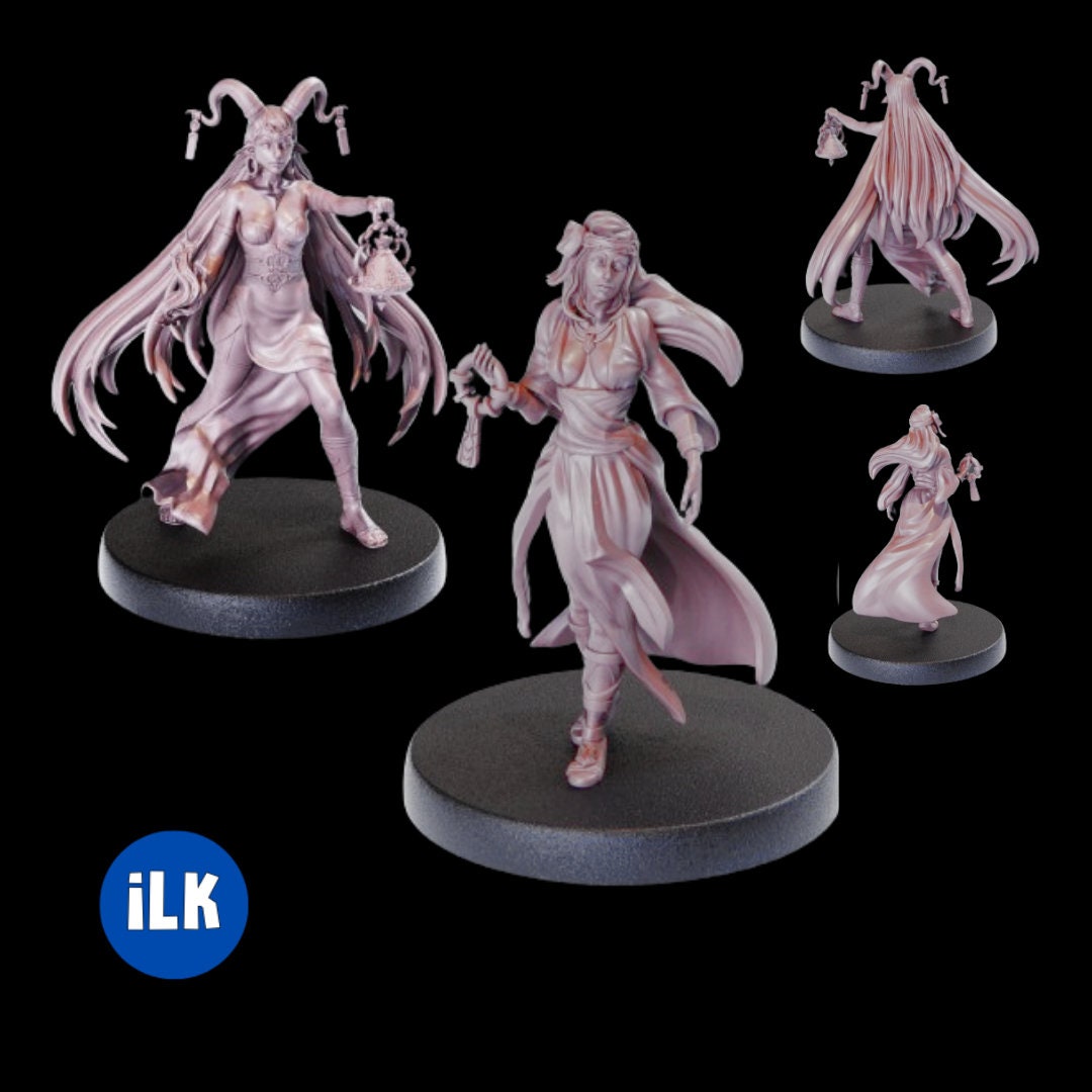 Vampire Huntress 3D Miniature Vampire Hunter Dnd Tabletop RPG Dungeons ...