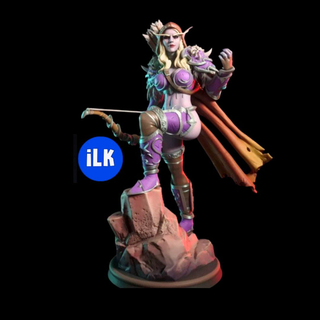 Archer Drow Ranger 3D Figure, Let Your Legendary Bow Adventure Begin With the Drow Ranger ...