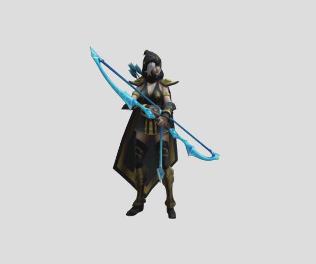Archer Drow Ranger or Ashe 3D Figure, Archer Woman Hero 3D Figure From ...