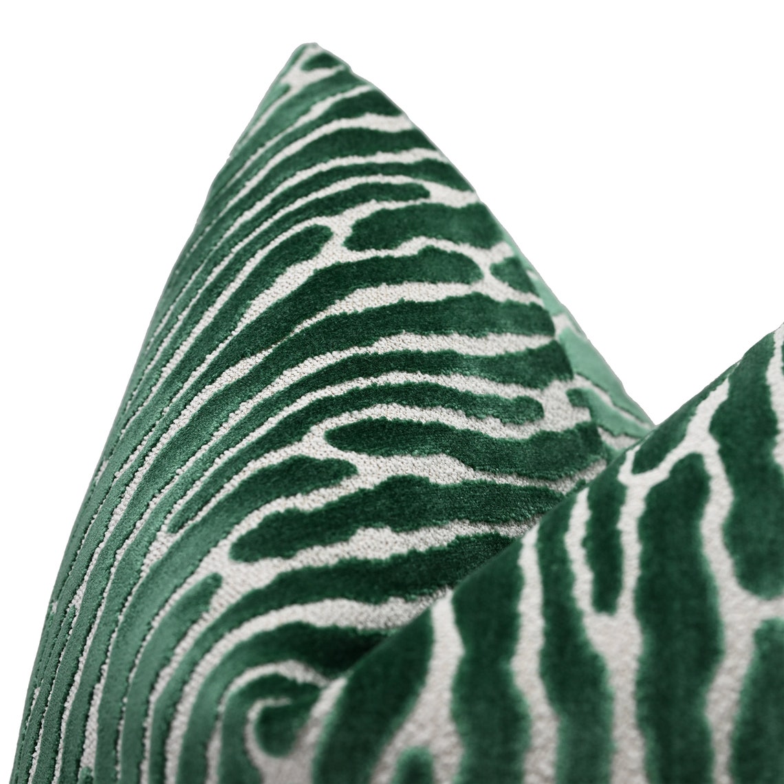 Emerald Green Velvet Pillow Cover | Contemporary Throw Pillow Cover ...