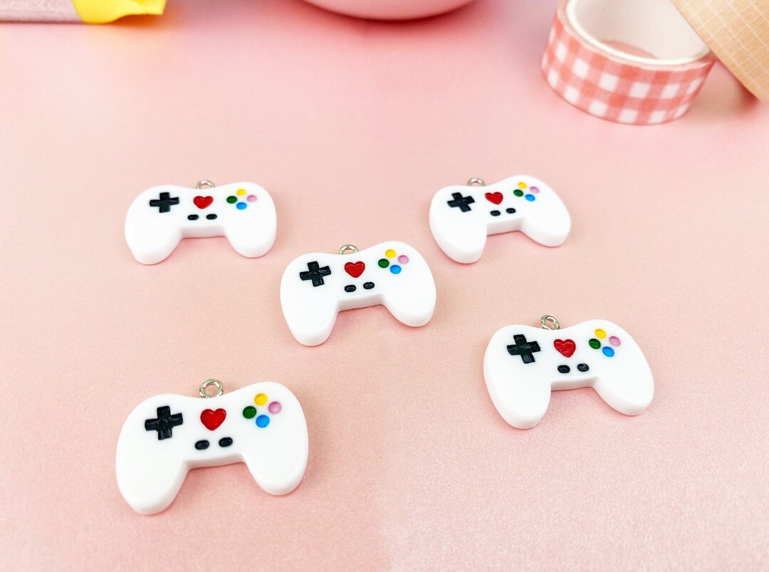 20pc Game Controller Charms, Kawaii Pendant, Gamer Bead, Earring Charm ...