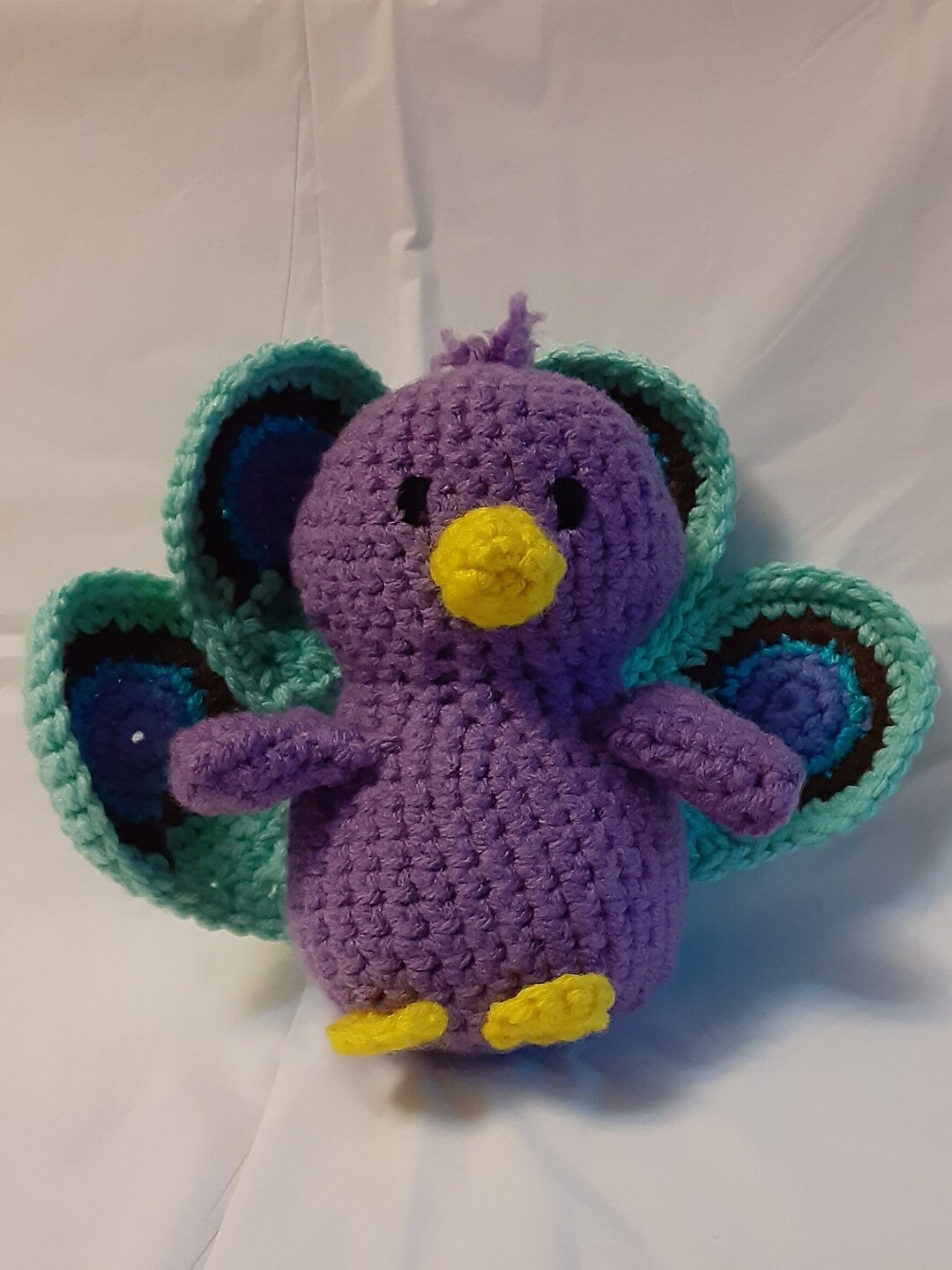 Crochet Stuffed Peacock - Etsy