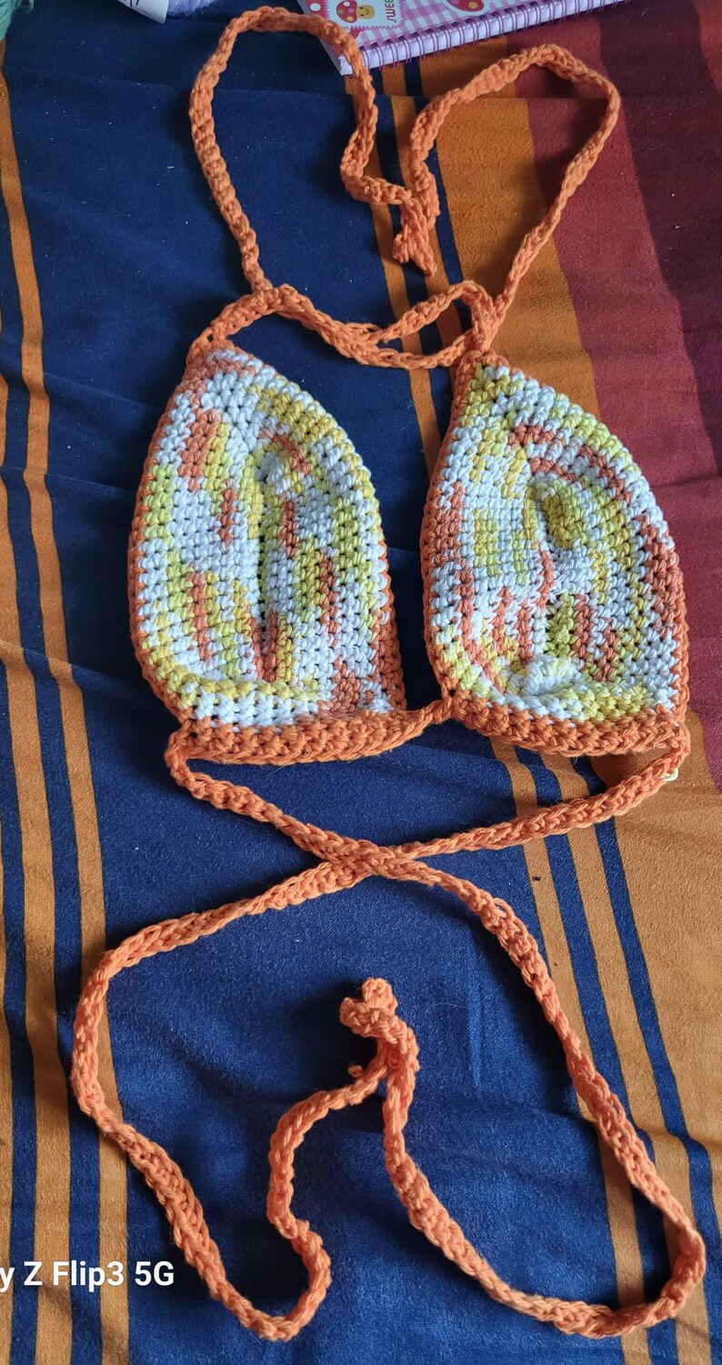 Simple Crochet Bikini Top Pattern - Etsy