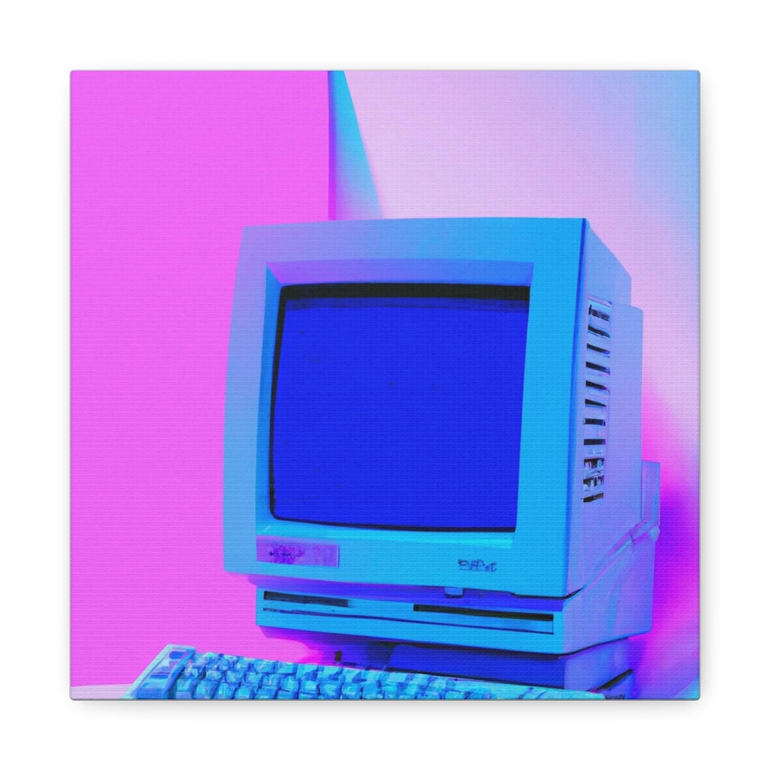 Computer Painting Wall Art Computer Wall Decor Computer Nursery Decor ...