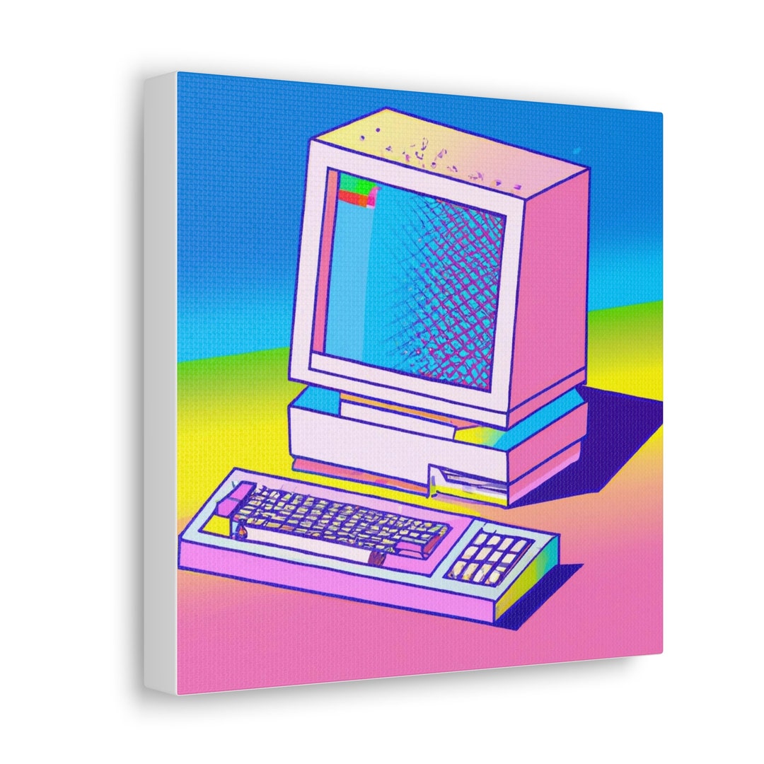 Computer Painting Wall Art Computer Wall Decor Computer Nursery Decor ...