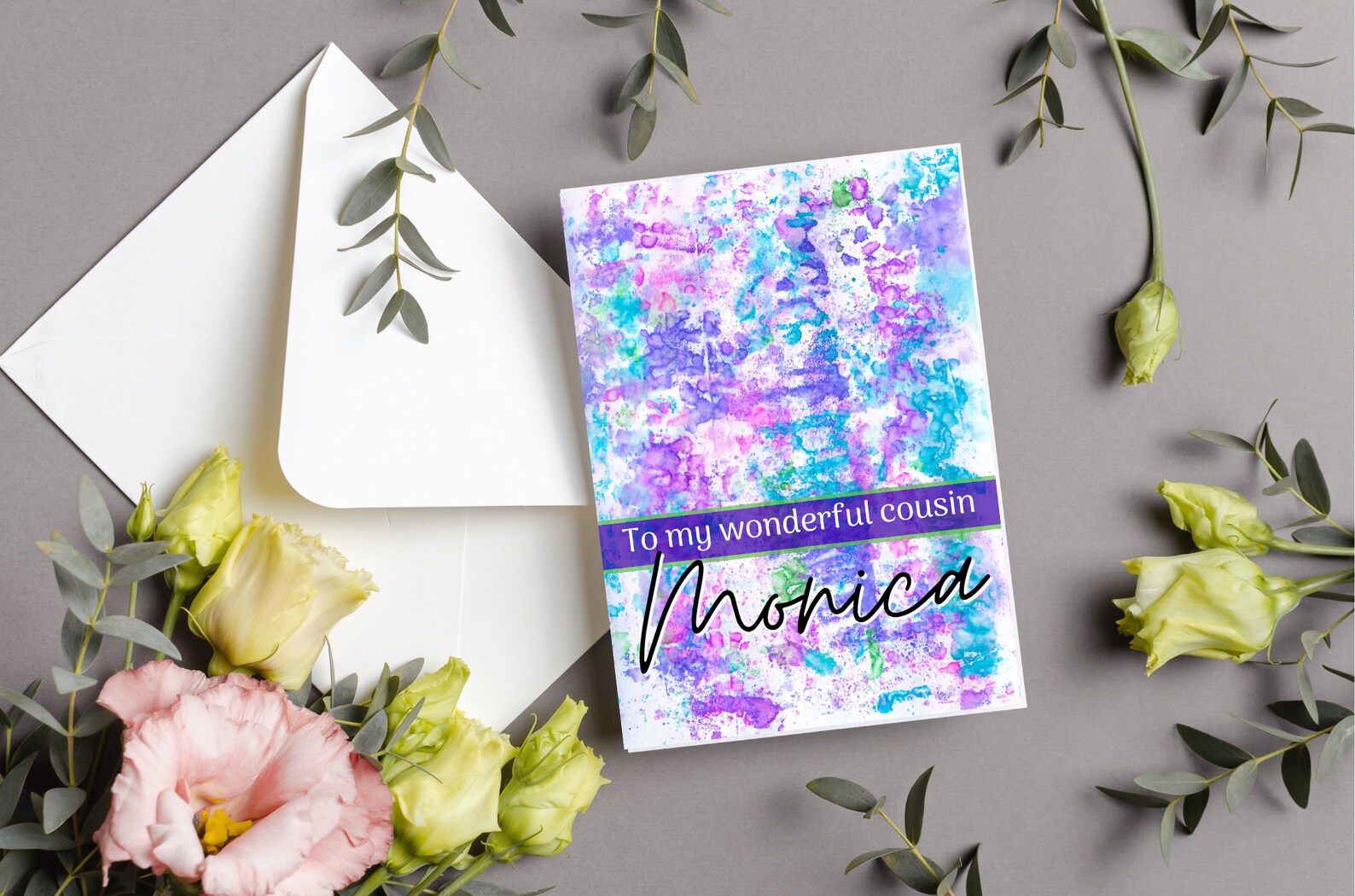 Personalized Printable Greeting Card for a Cousin | to My Wonderful ...