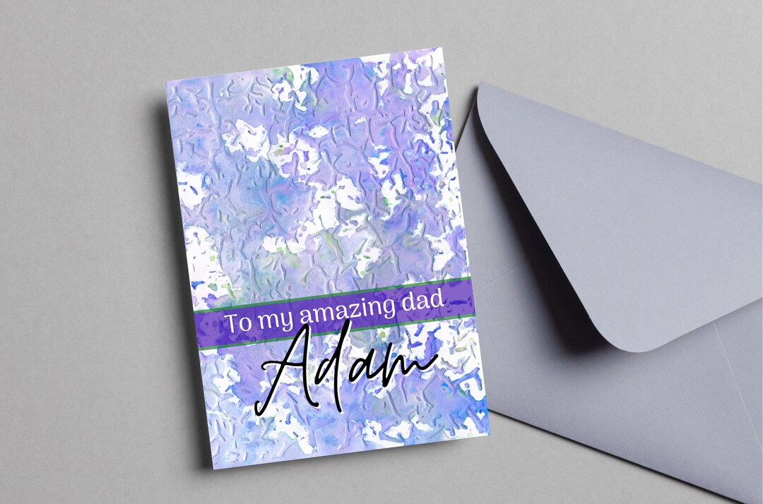 Personalized Printable Greeting Card for Father's Day to My Amazing Dad ...