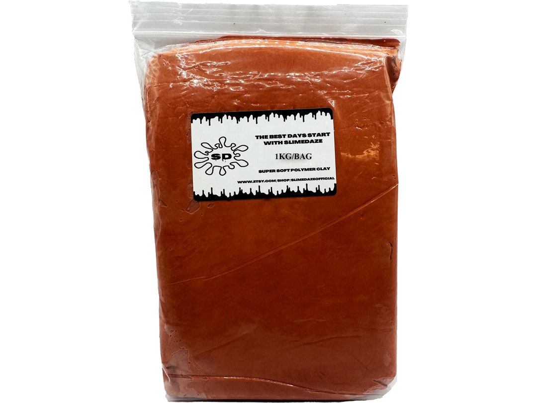 Brown 1 KG Soft Air Dry Clay 1000 Grams Butter Slime Clay Crafting Clay ...