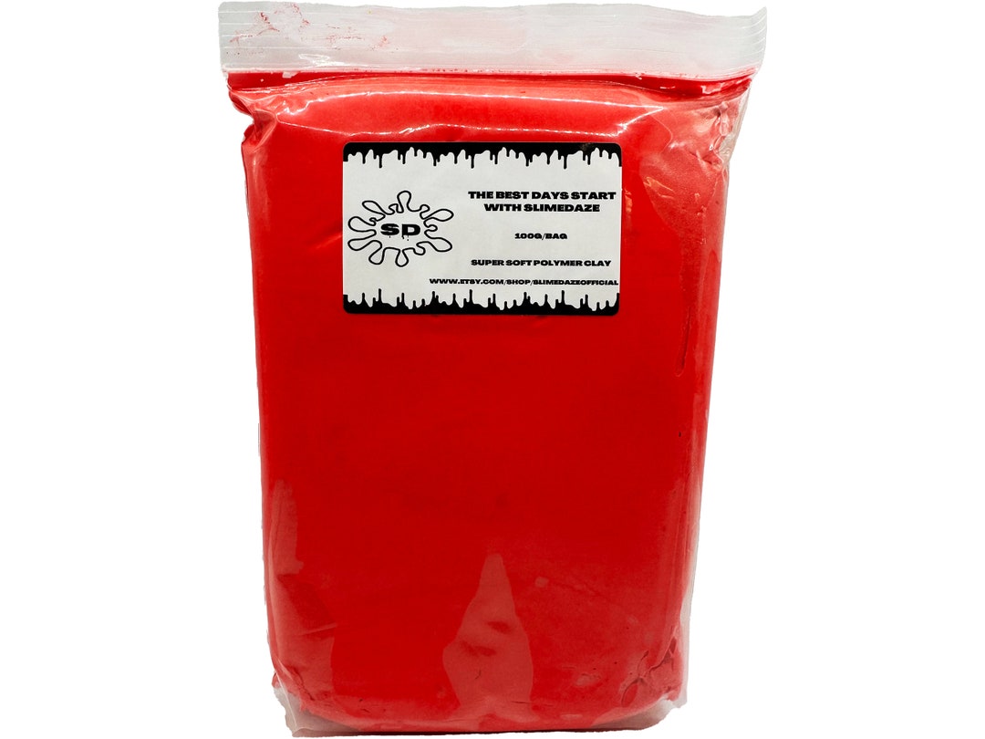 Red 100G Soft Air Dry Clay 100 Grams Butter Slime Clay Crafting Clay ...
