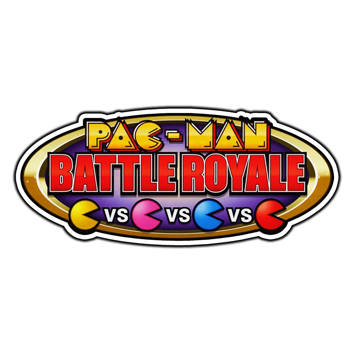 Pac-man Battle Royale Arcade Logo #1 Waterproof Vinyl Sticker Decal Die ...