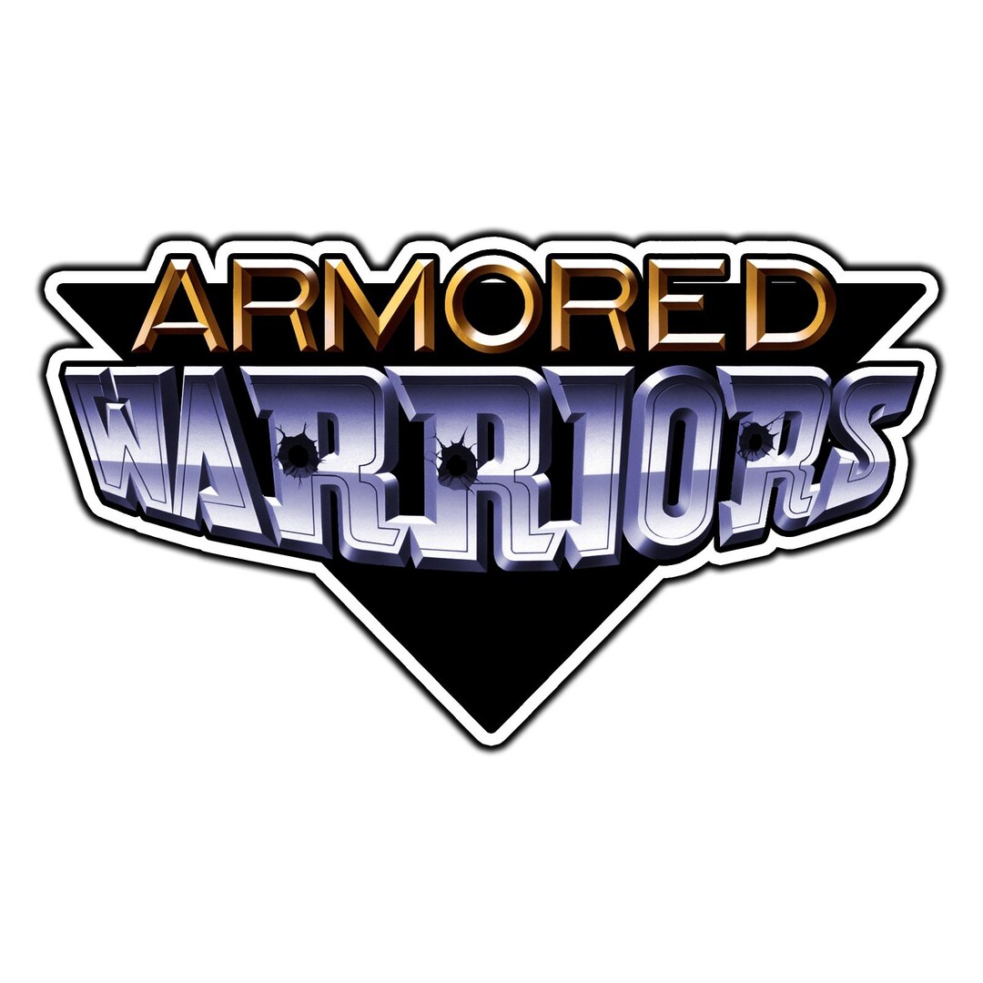 Armored Warriors Arcade Logo #1 Waterproof Vinyl Sticker Decal Die-cut ...