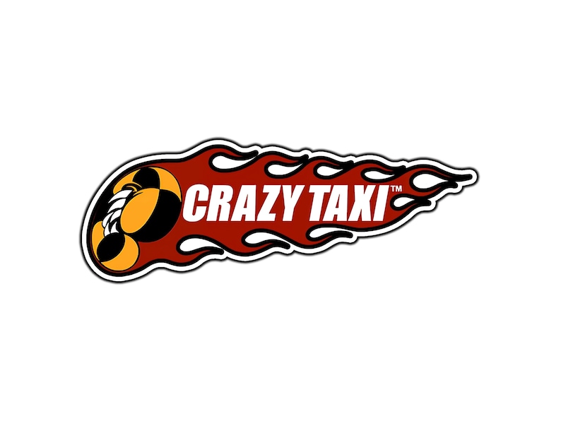 2826 Crazy Taxi Arcade Logo #1 Waterproof Vinyl Sticker Decal Die-cut ...