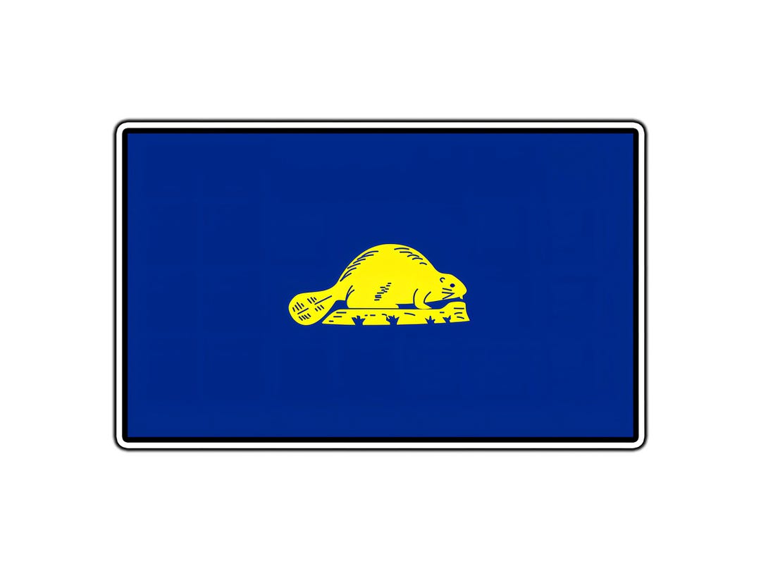 1204 Oregon State Reverse Flag Waterproof Vinyl Sticker Decal Die-cut ...