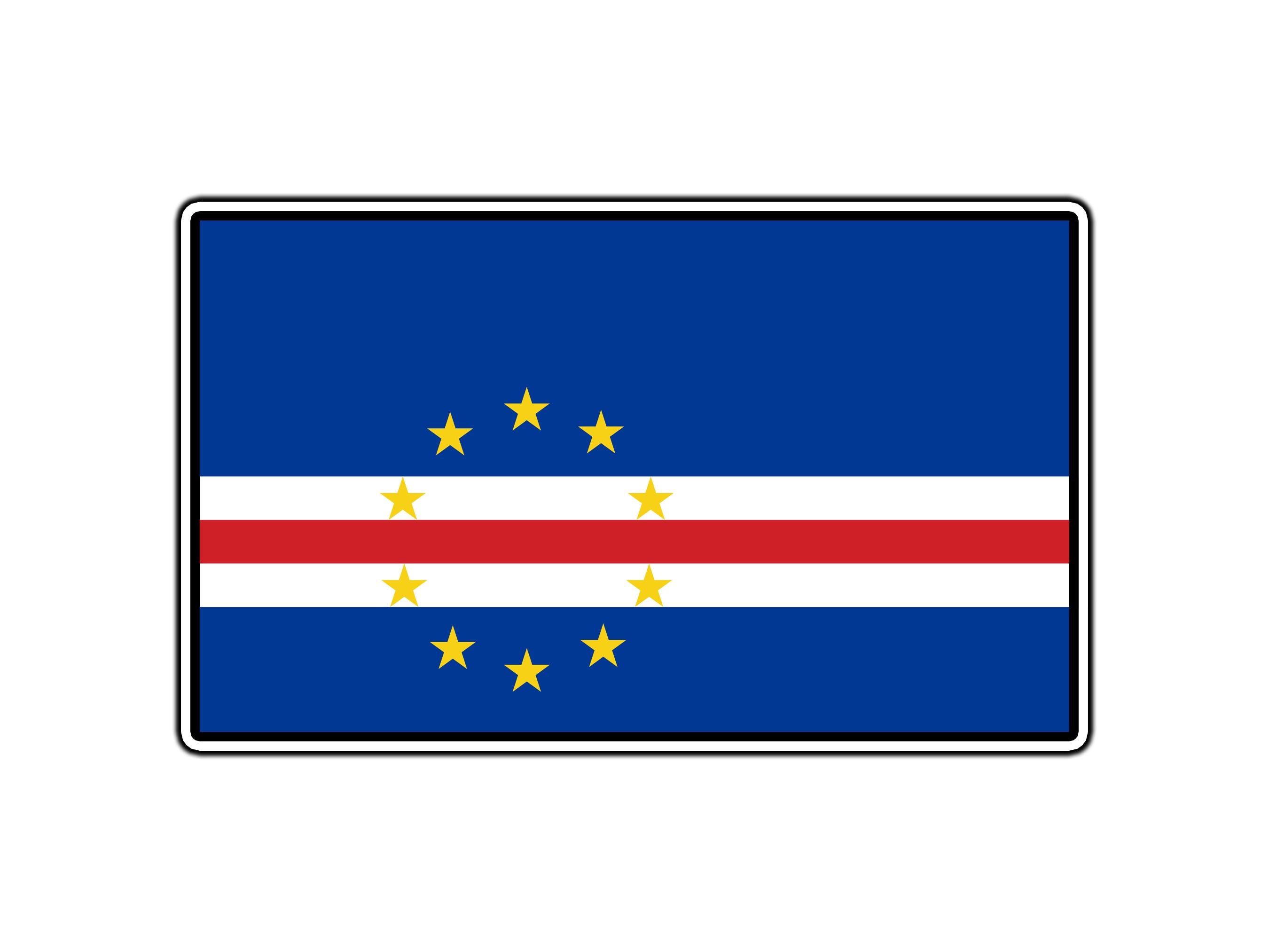 Cape Verde Flag Waterproof Vinyl Sticker Decal Die-cut - Etsy