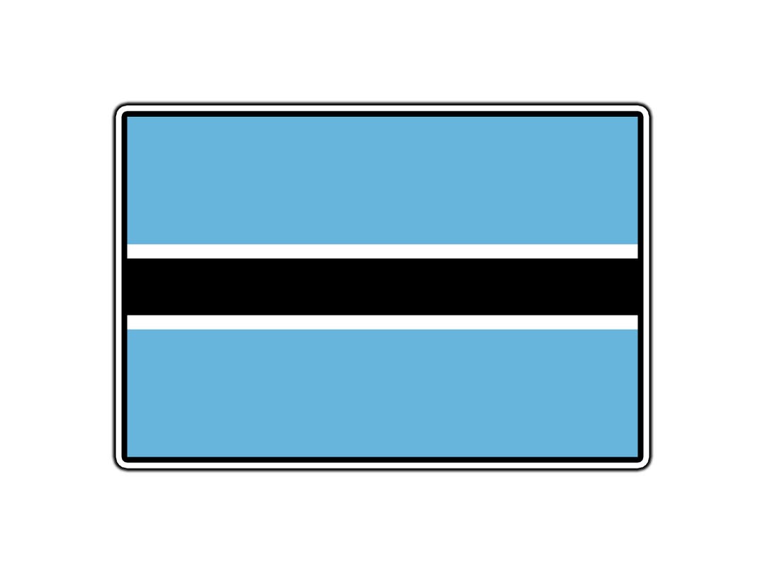 Botswana Flag Waterproof Vinyl Sticker Decal Die-cut - Etsy