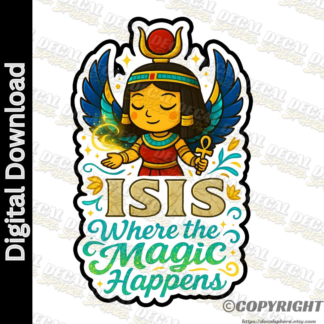 Isis Where the Magic Happens | Funny Fun Pun PNG, Sticker Clipart ...