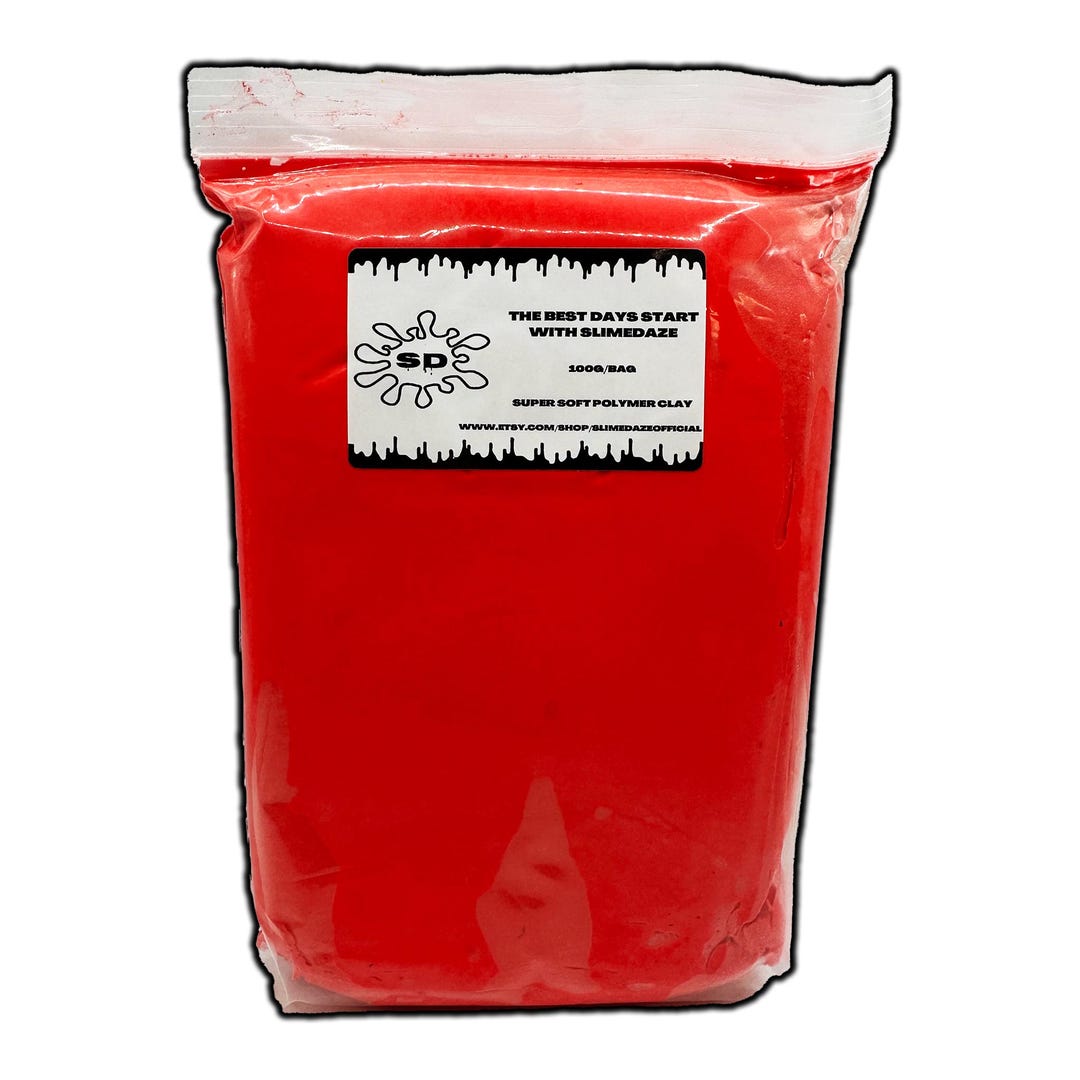 Red 100G Soft Foam Air Dry Clay, 100 Grams, Slime Clay, Crafting Clay ...