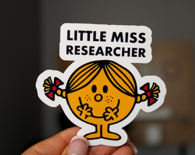 Lil Miss Researcher Sticker Vinyl Water Proof Water Bottle - Etsy