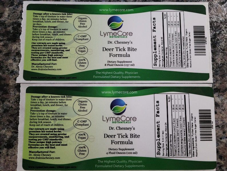 Deer Tick Bite Formula - Etsy