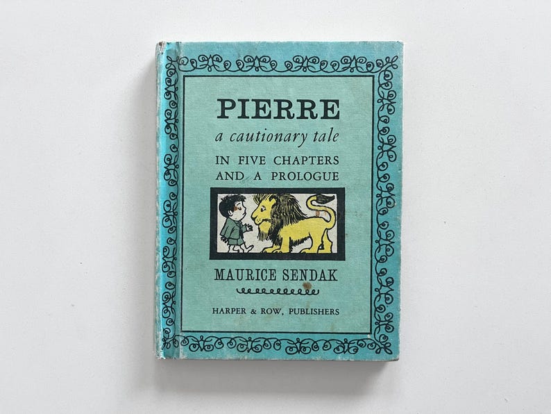 Pierre: A Cautionary Tale | Maurice Sendak | 1962 - Etsy