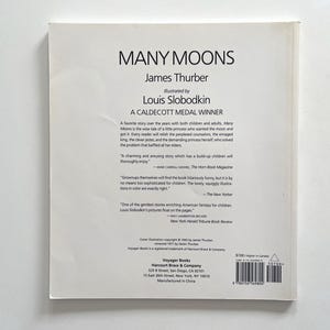 Many Moons | James Thurber | Louis Slobodkin | 1943 - Etsy