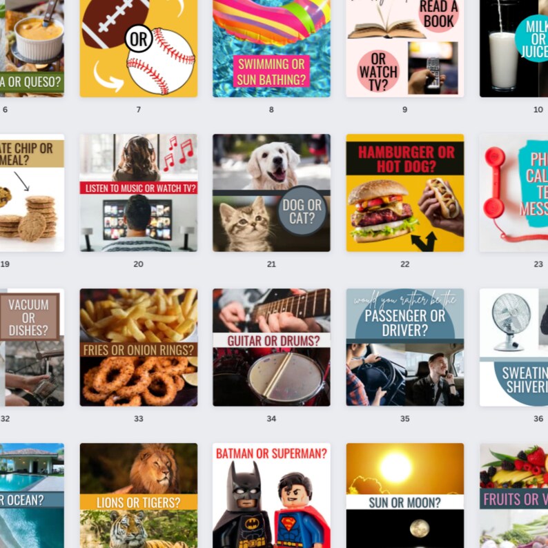 100+ This or That Social Media Engagement Prompts, Group and Business ...