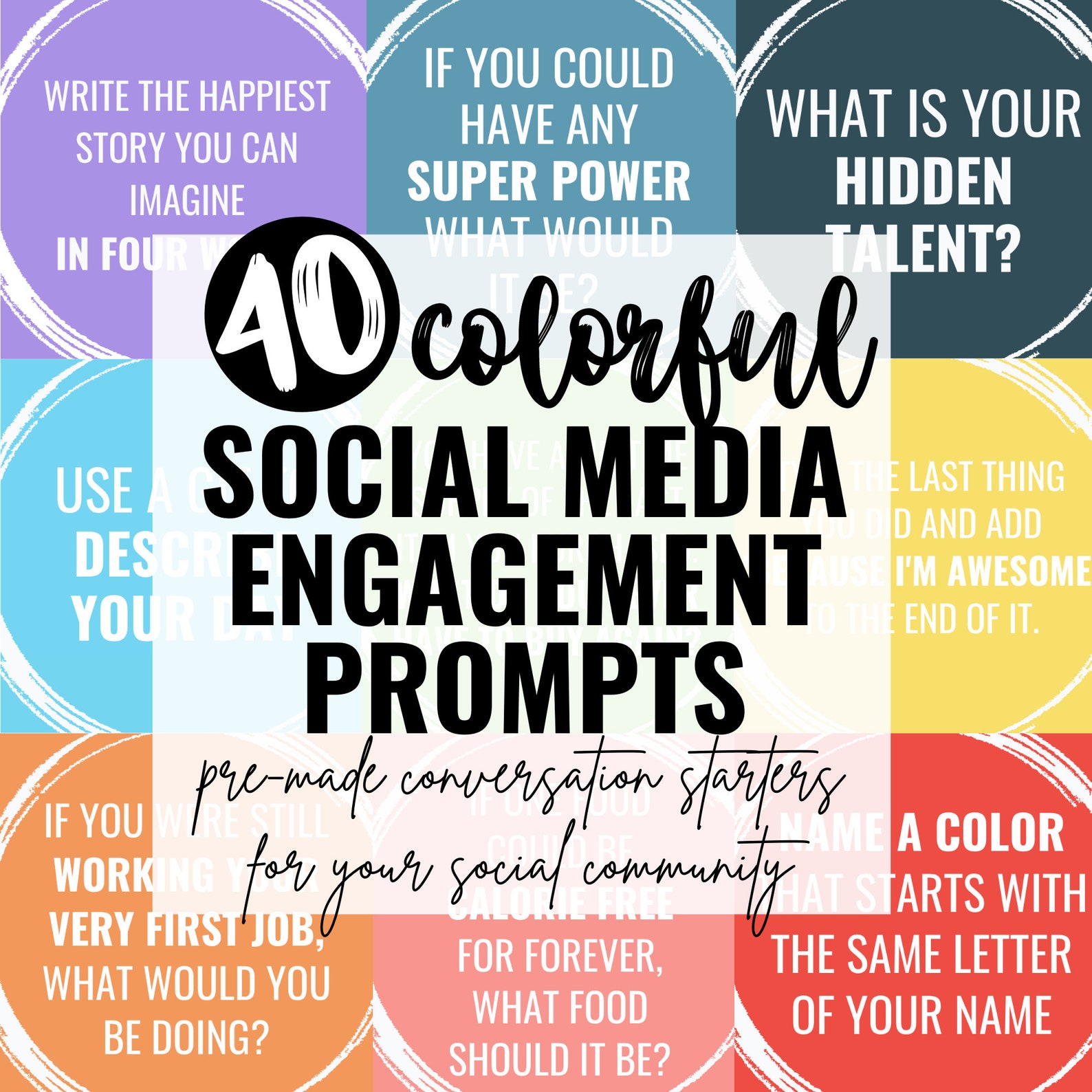 40 Social Media Conversation Starter Images, Group and Business Page ...