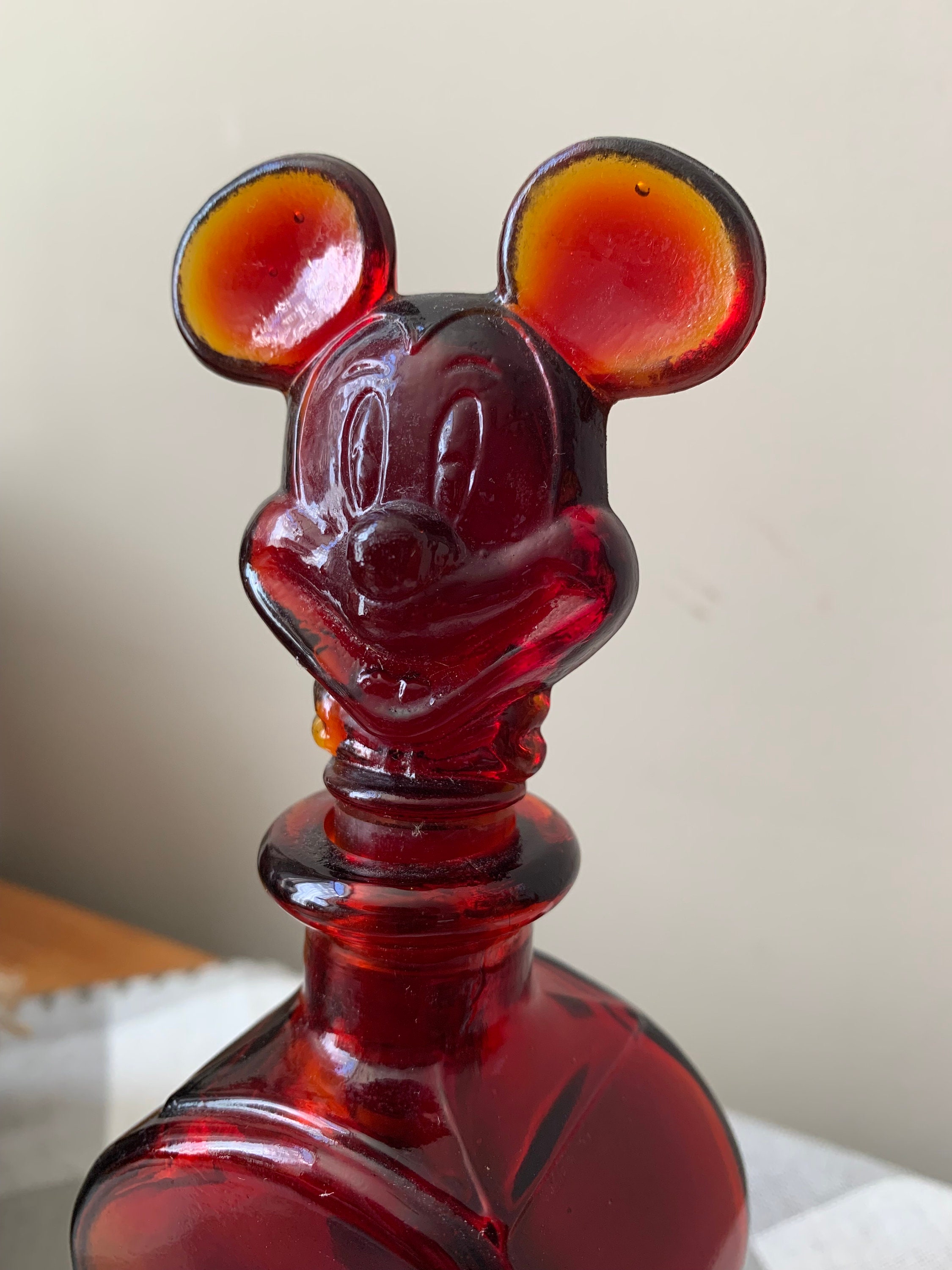 Mickey Mouse Amber Bottle - Etsy
