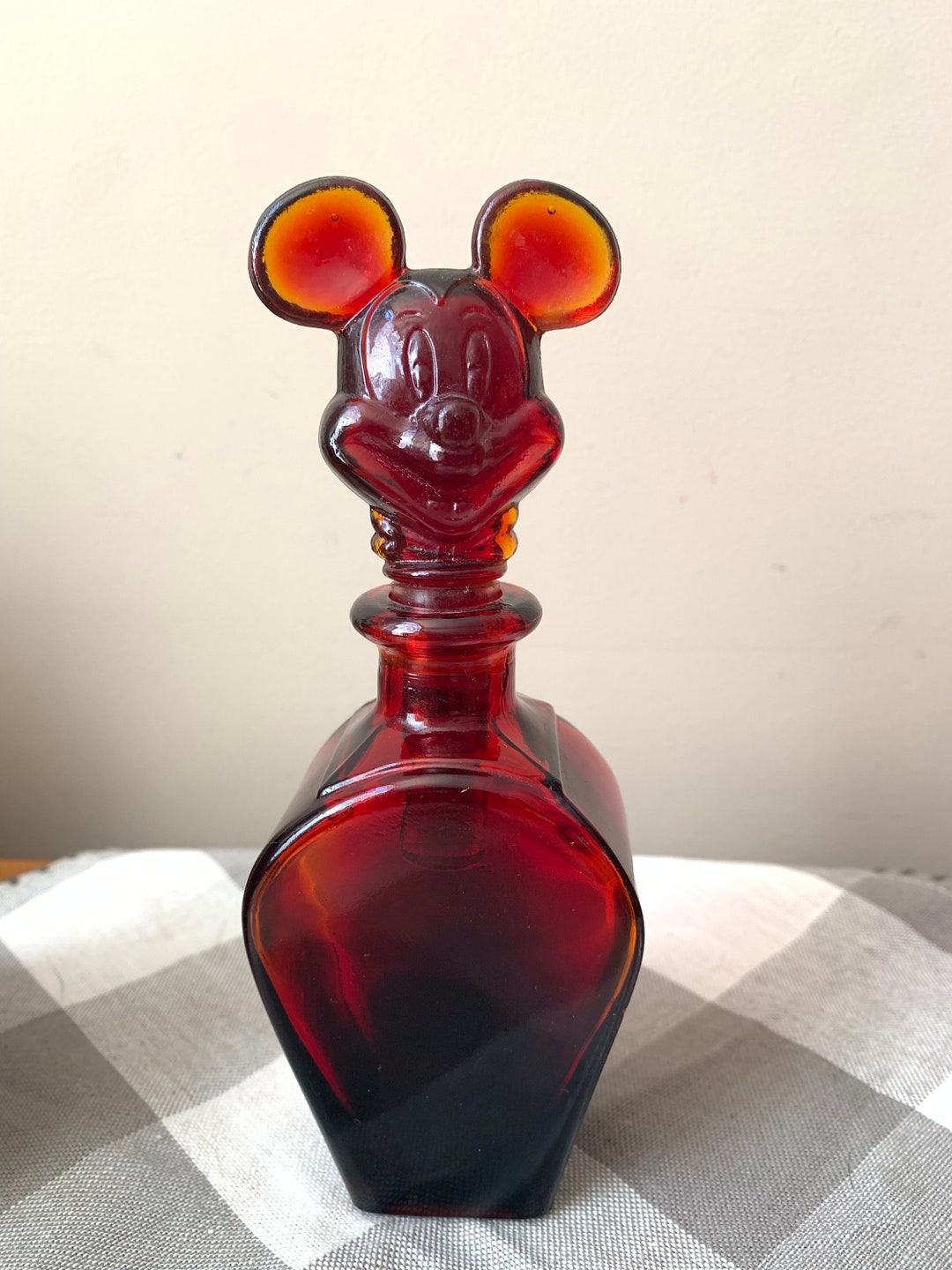 Mickey Mouse Amber Bottle - Etsy