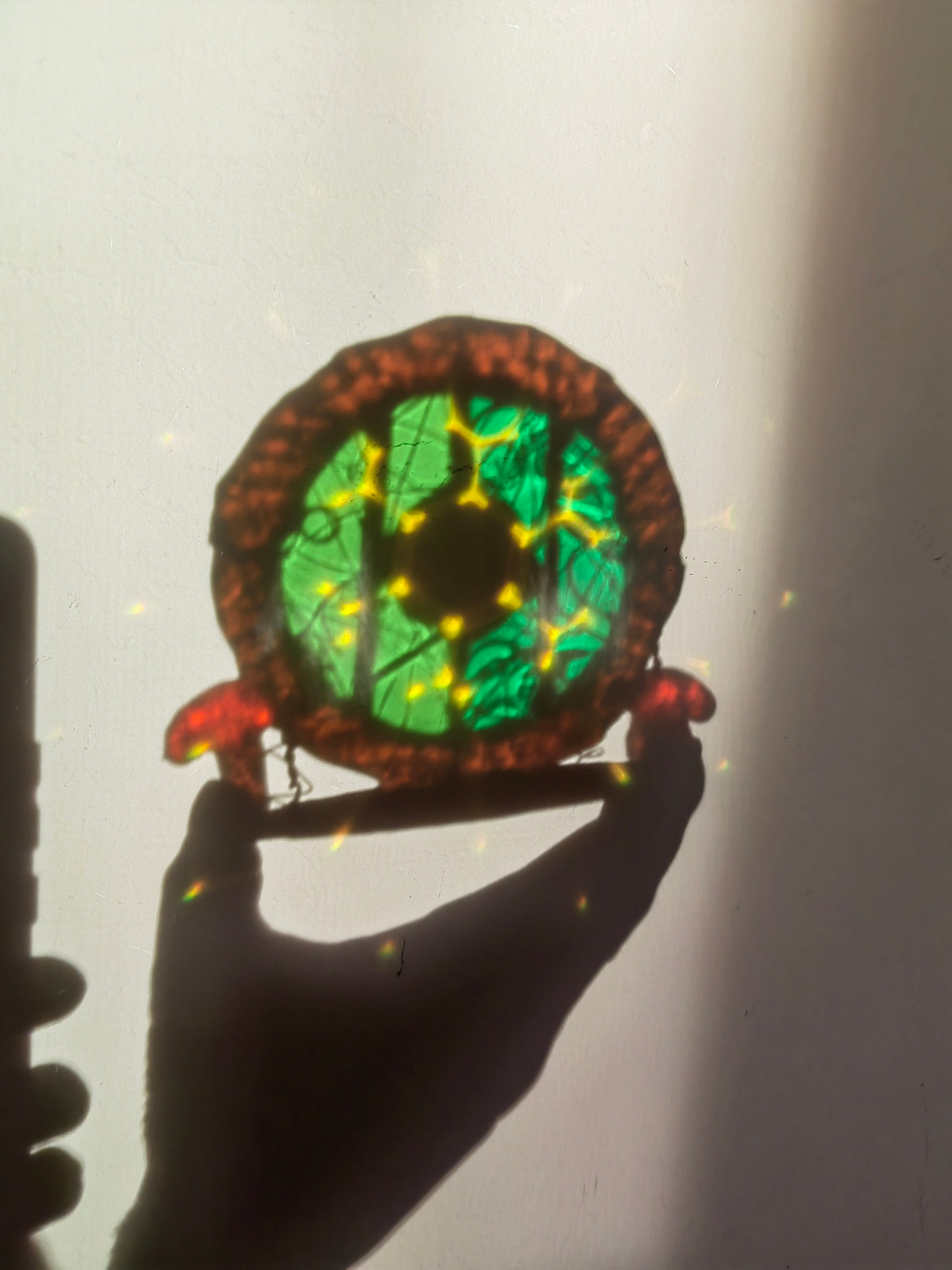 LOTR Hobbit Door Candle Holder Original Stained Glass / the Lord of the ...