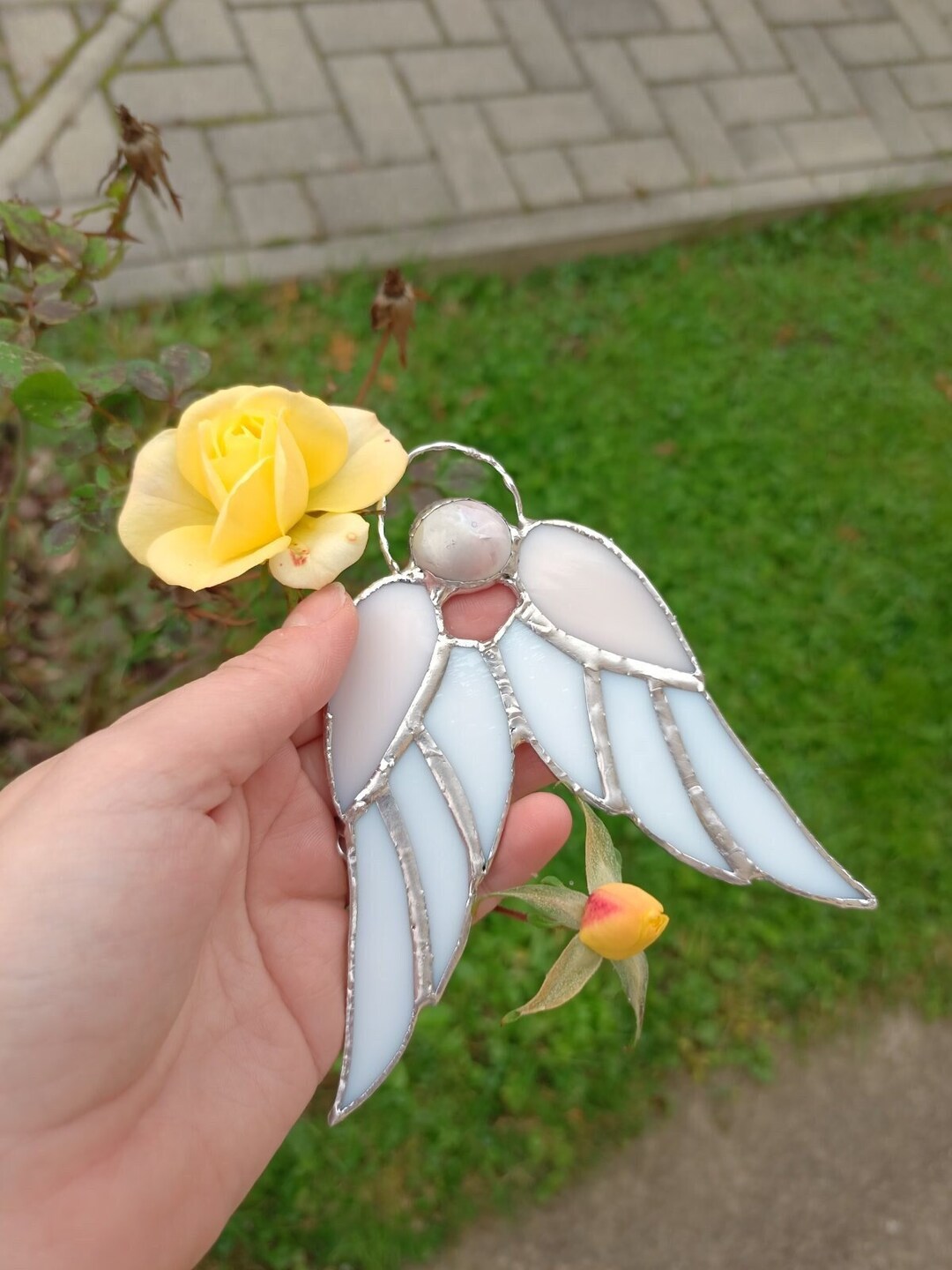 Angel Wings Stained Glass Christmas - Etsy