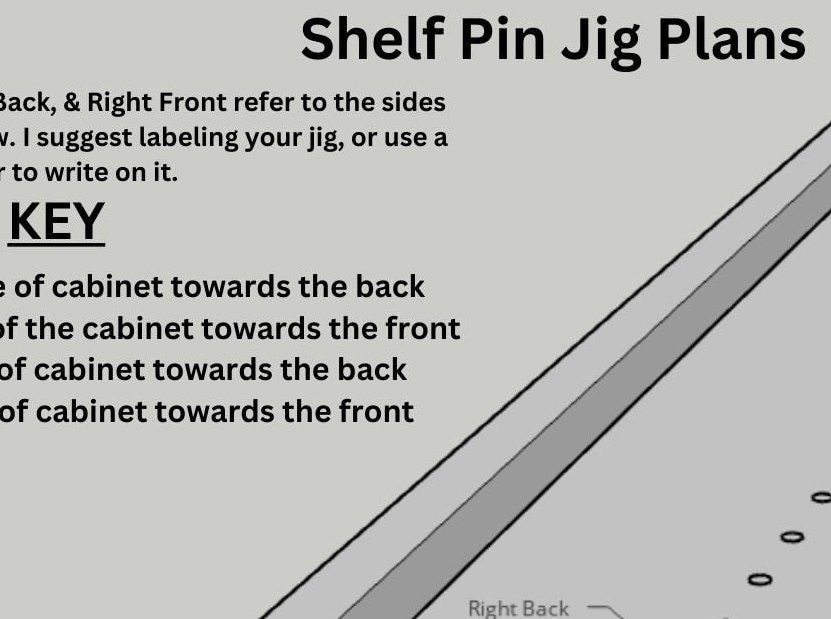 Shelf Pin Jig for Cabinets & Furniture - Digital PDF Build Plans - Etsy
