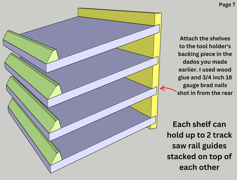 Track Saw Rail Guide Storage - PDF Build Plans - Etsy