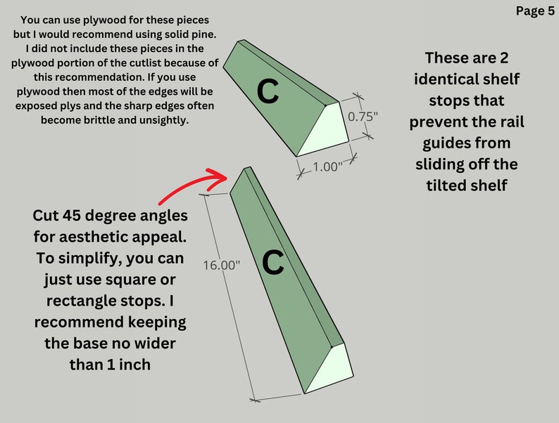 Track Saw Rail Guide Storage - PDF Build Plans - Etsy