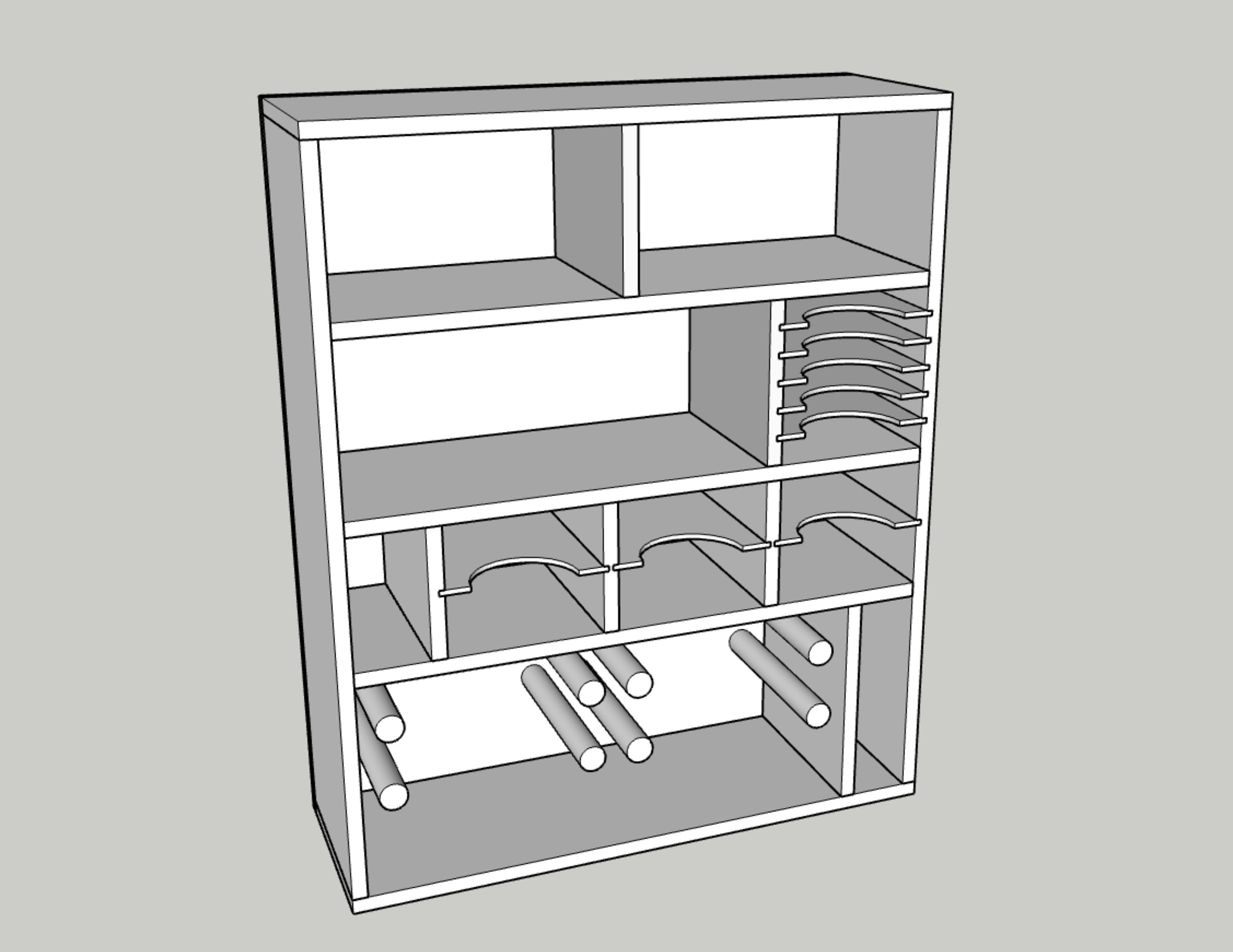 Sanding Supplies Organizer, Sander Cabinet, Sanding Storage, Sandpaper ...