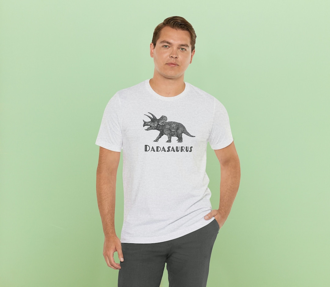 Dadasaurus T-shirt Hand Drawn Dinosaur Shirt Father's Day Gift Unique ...
