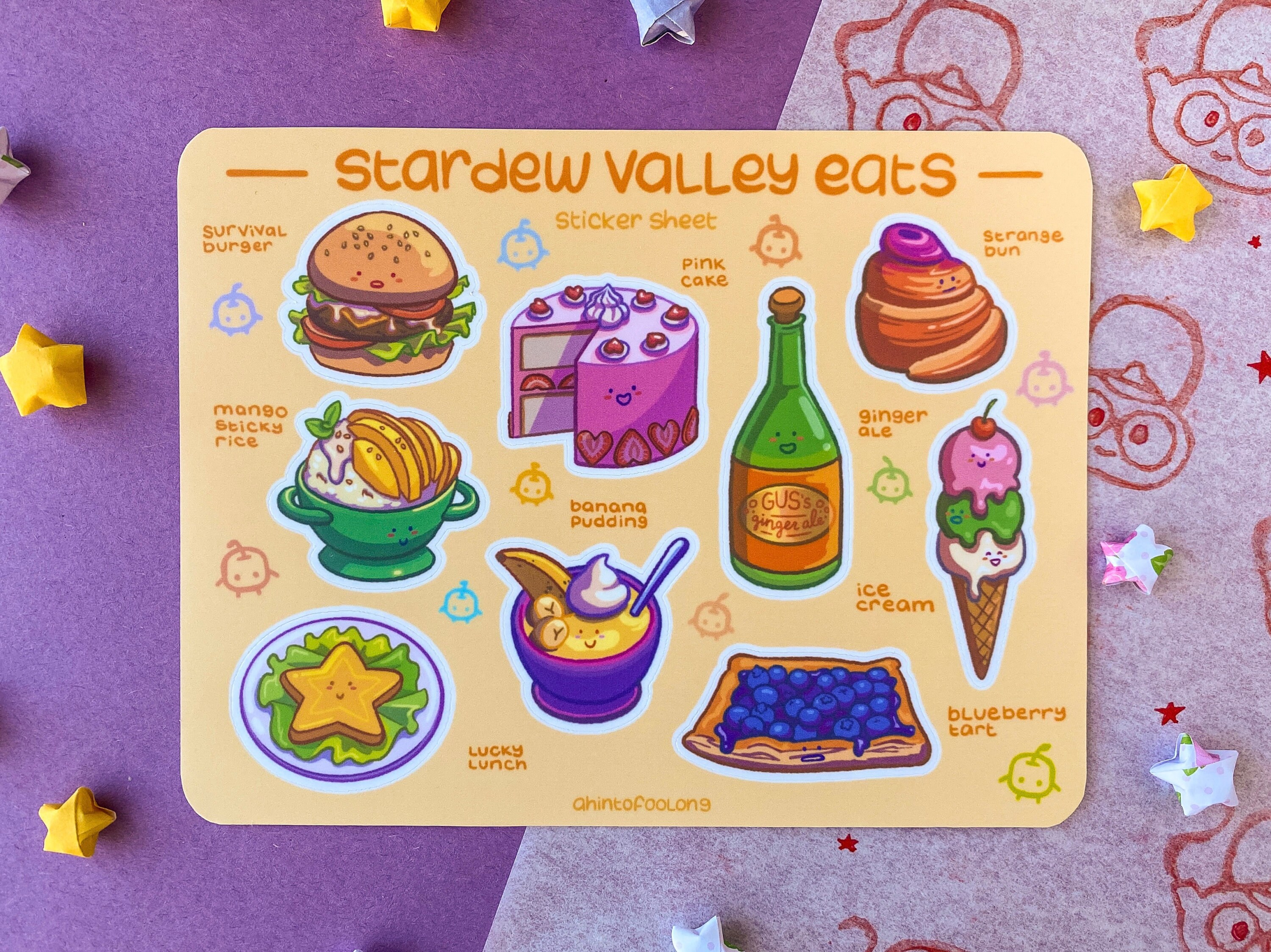 Cute Video Game Foods Sticker Sheet - Etsy