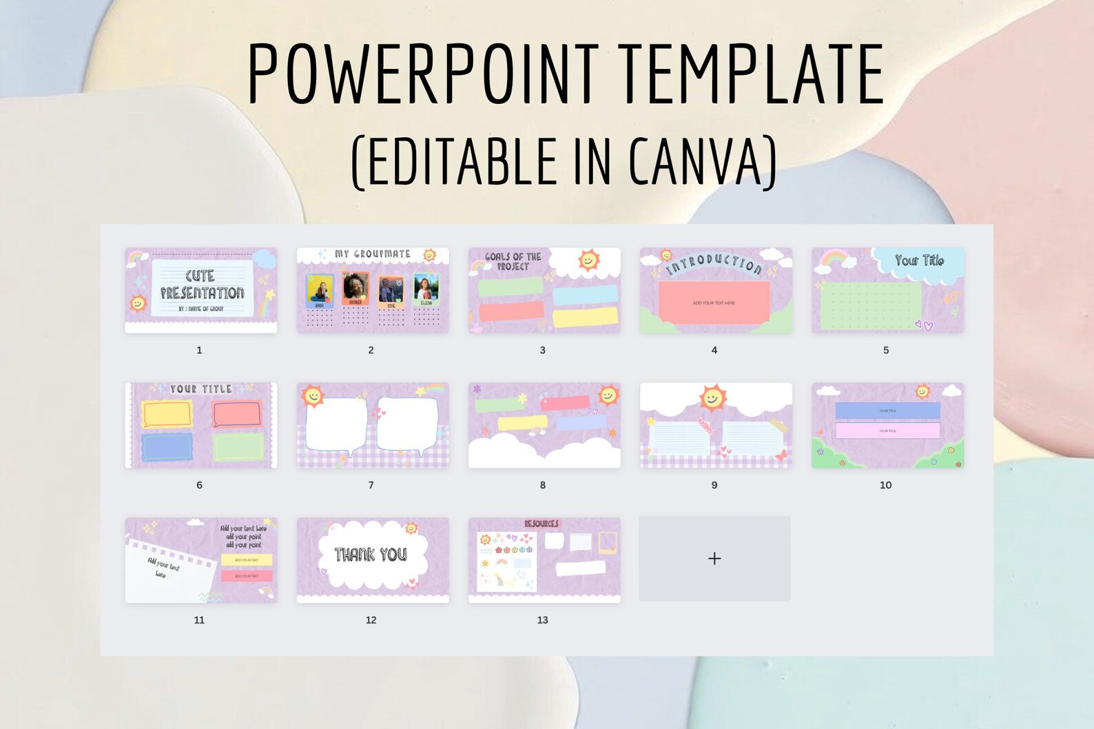 Powerpoint Slides, Presentation Template, Editable Canva, Editable ...