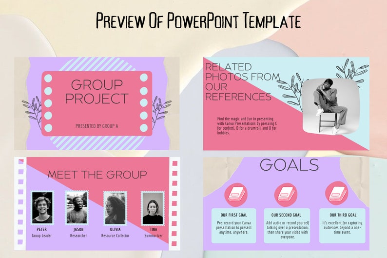 Powerpoint Slides Templates, New Design, Editable, Canva Template ...