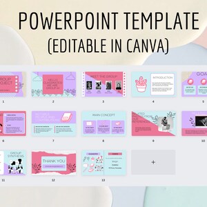 Powerpoint Slides Templates, New Design, Editable, Canva Template ...