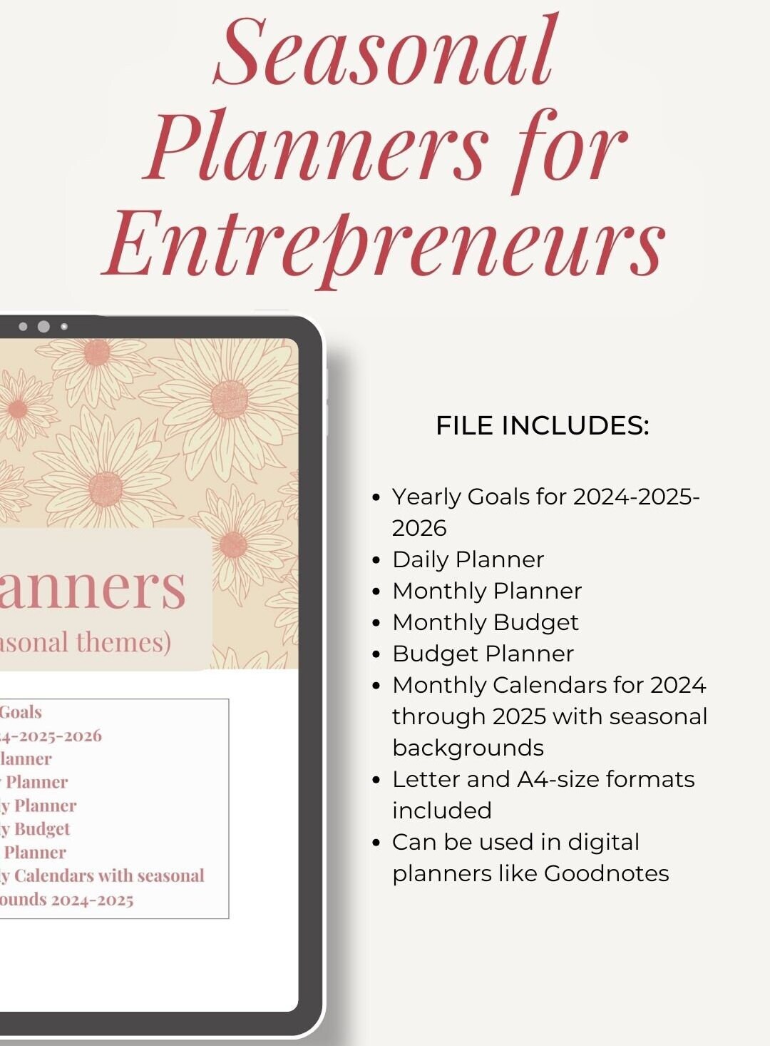 UPDATED Seasonal Planners for 2024-2025. Daily/weekly/monthly/yearly ...