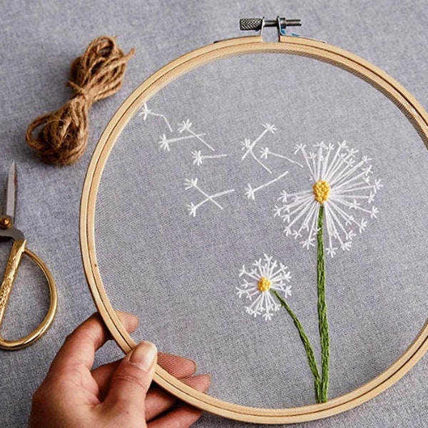 Dandelion Embroidery - Etsy