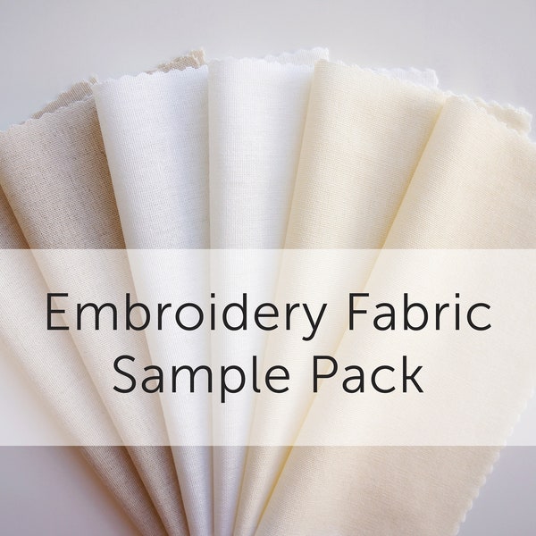 Linen Embroidery Fabric Pack - Etsy