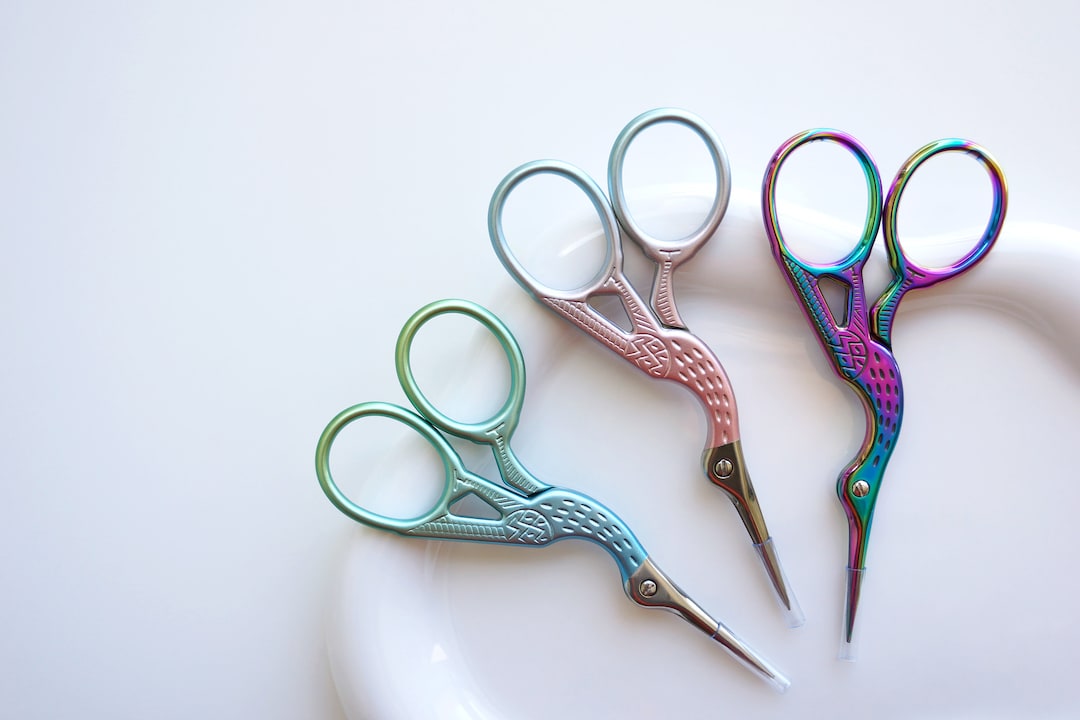 Stork Embroidery Scissors, Modern Embroidery Scissors, Small Sharp Bird ...