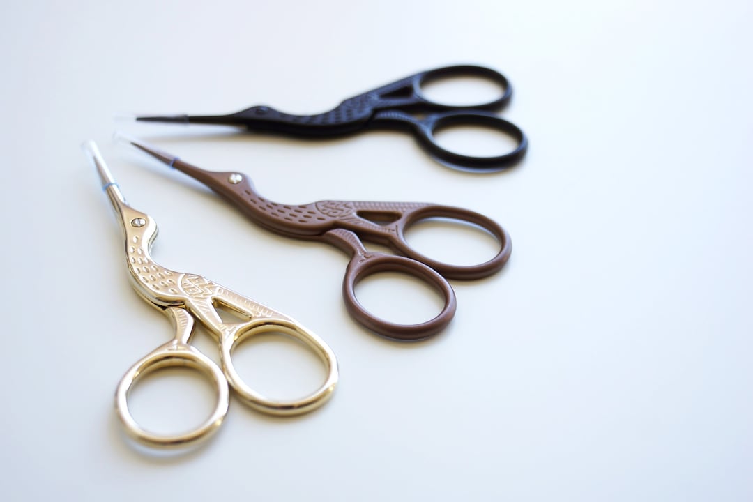 Stork Embroidery Scissors, Small Sharp Bird Scissors, Stainless Steel ...