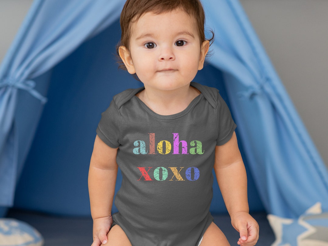 Hawaiian Baby Vintage Onesie - Aloha Hawaii Baby Onesie - Novelty ...