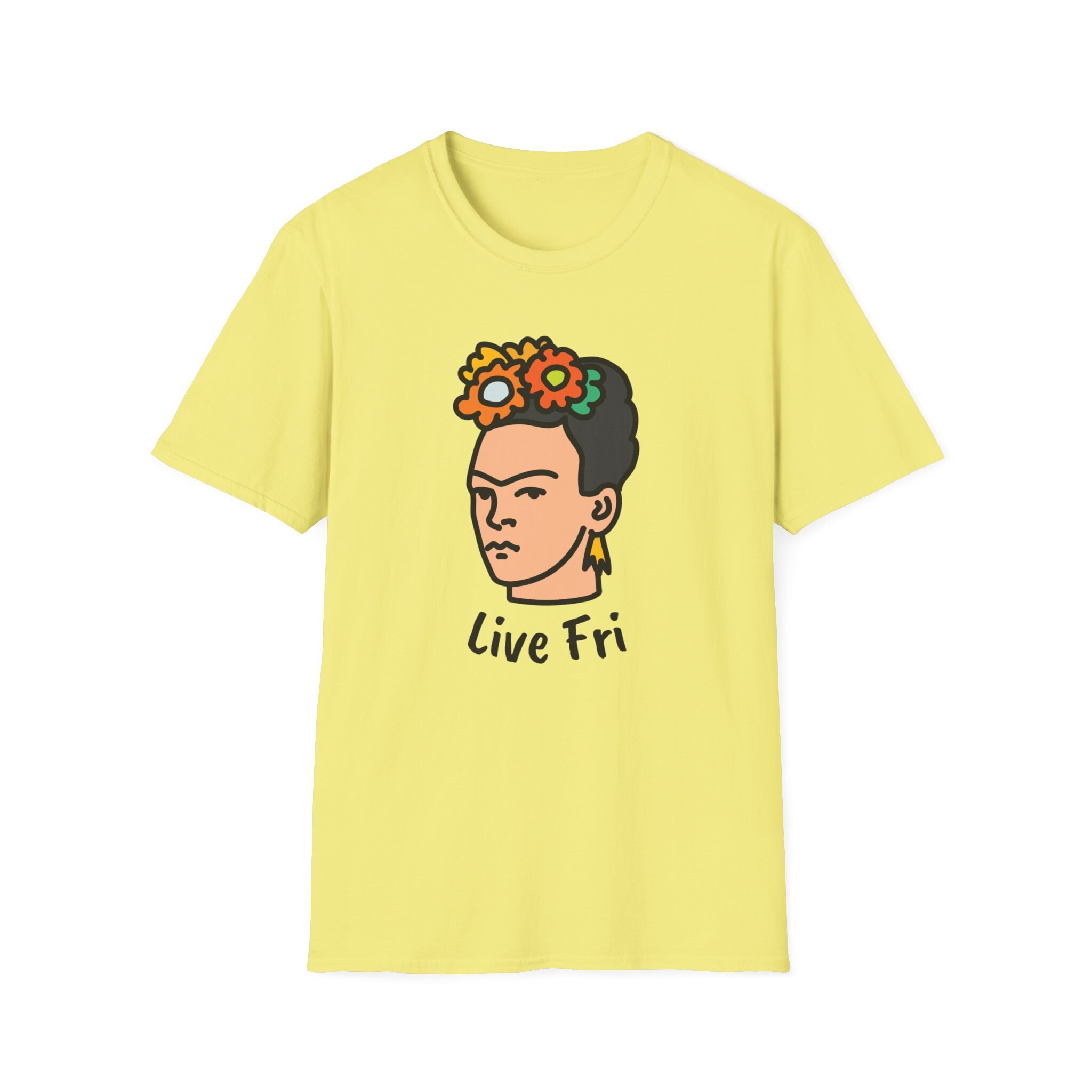 Frida Kahlo Tshirt, Live Fri, Live Free, Unisex Tshirt, Pride, LGBTQ ...