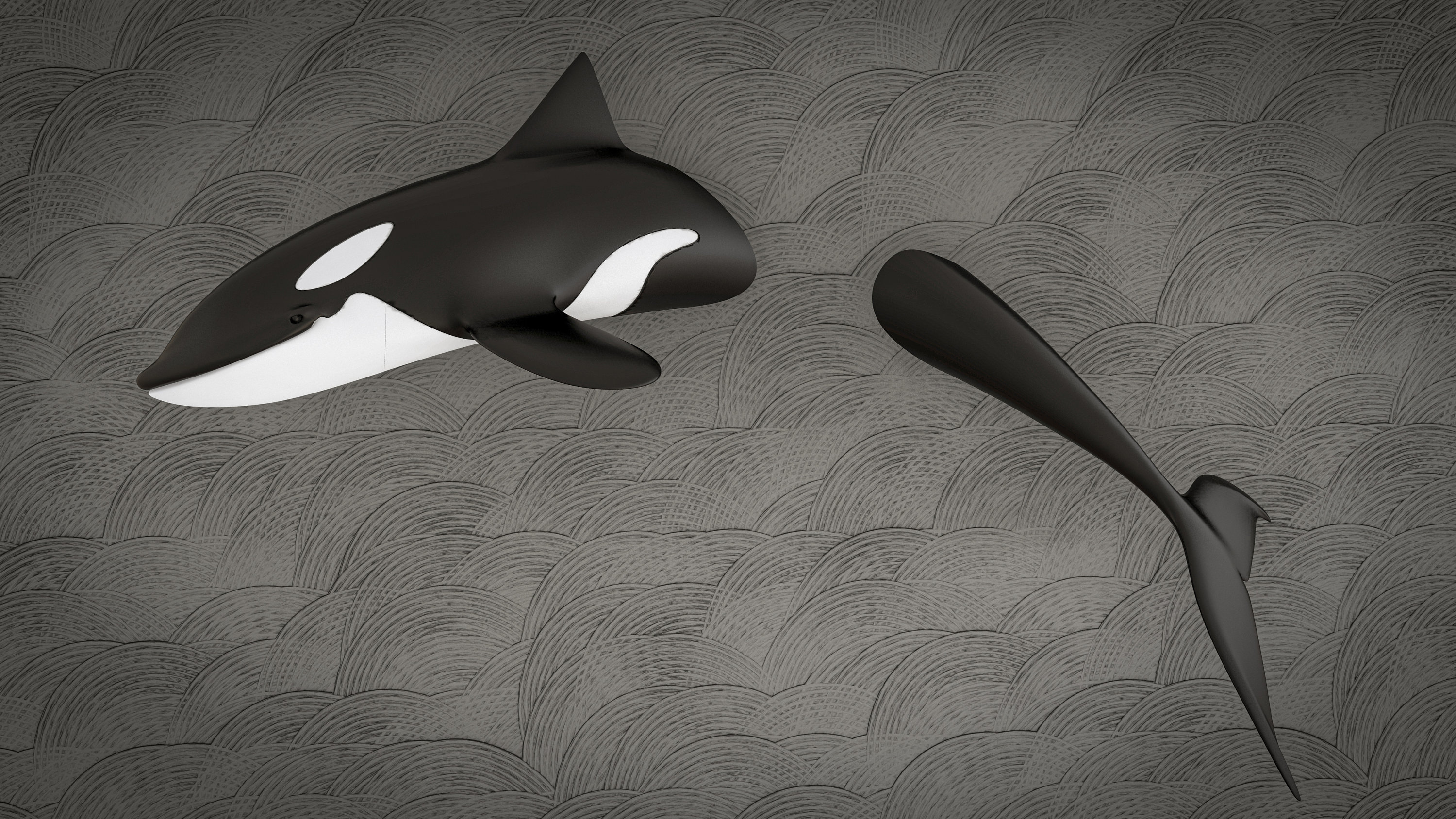 Orca Whale Wall Decor Orca Whale Decor-orca-orca Art - Etsy