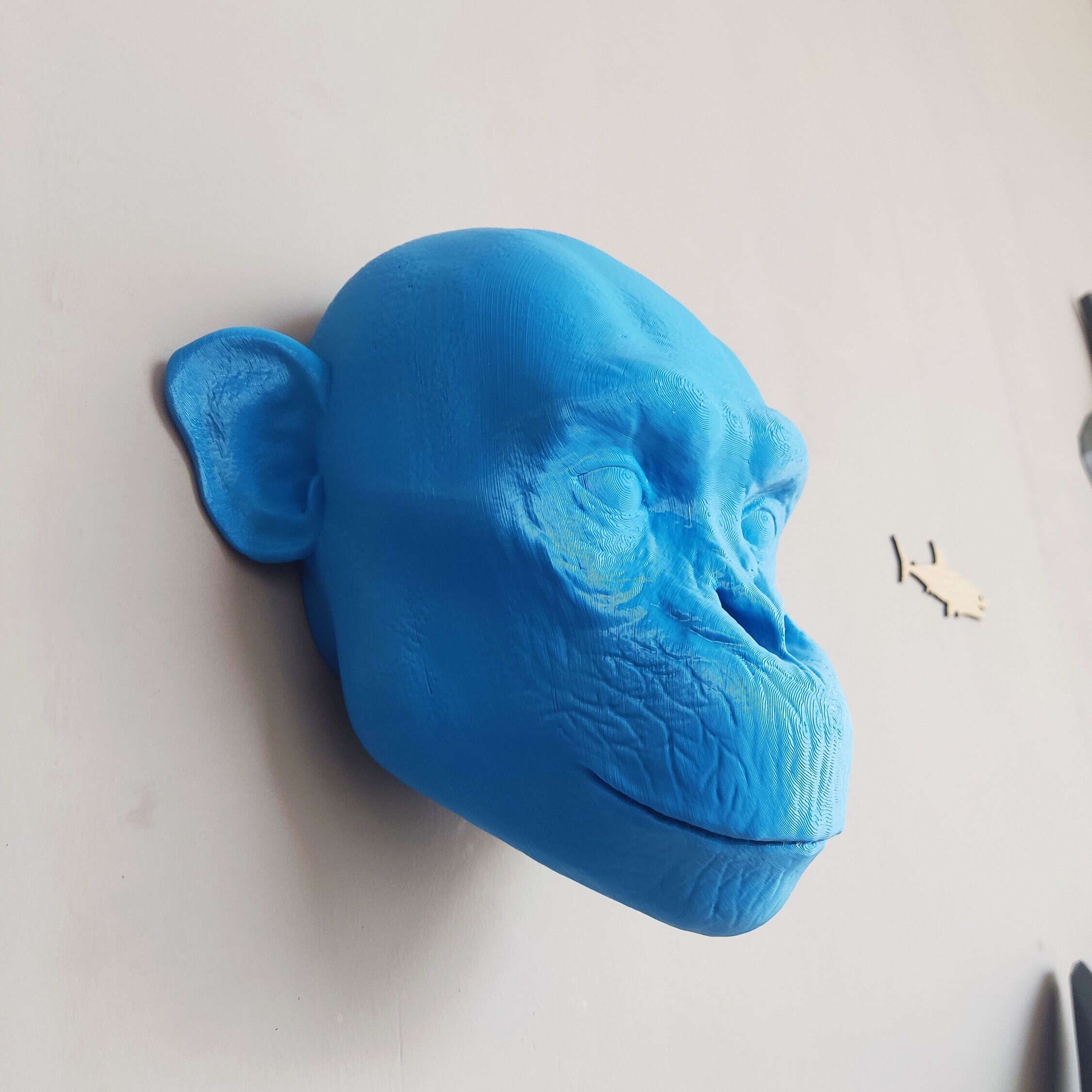 3D Monkey Head Wall Art, Realistic Sculpture - Etsy