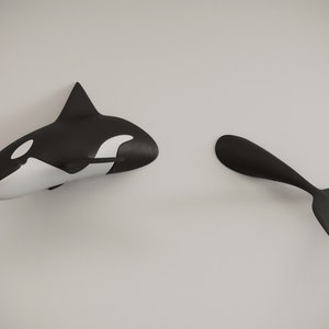 Orca Whale Wall Decor- Orca Whale Decor-orca-orca Art - Etsy